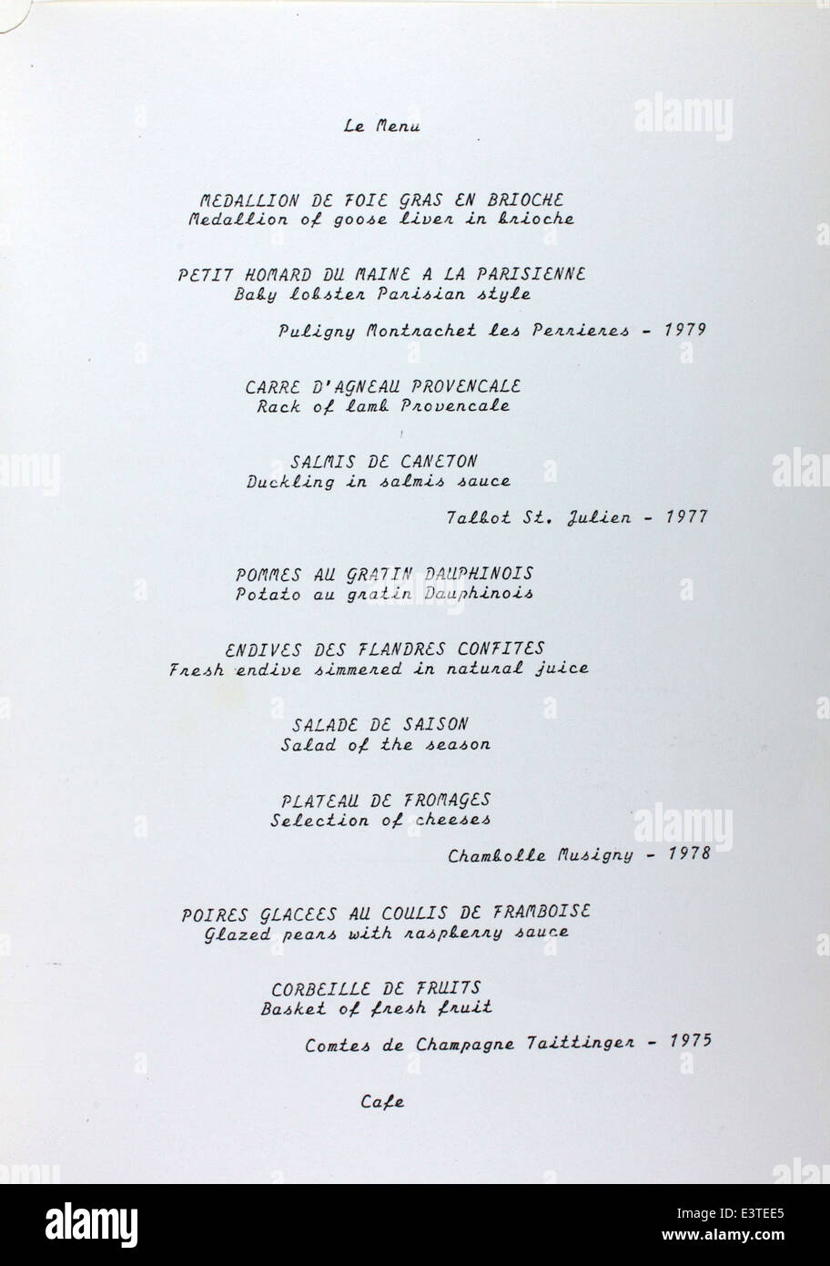 The Air France Menu Collection features a variety of menus used by the ...