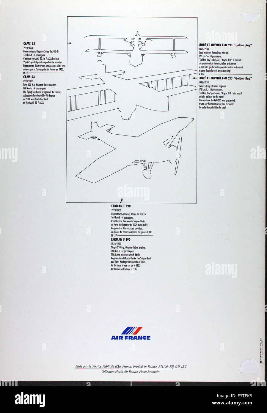 This Air France Menu Collection offers a glimpse into the in-flight ...