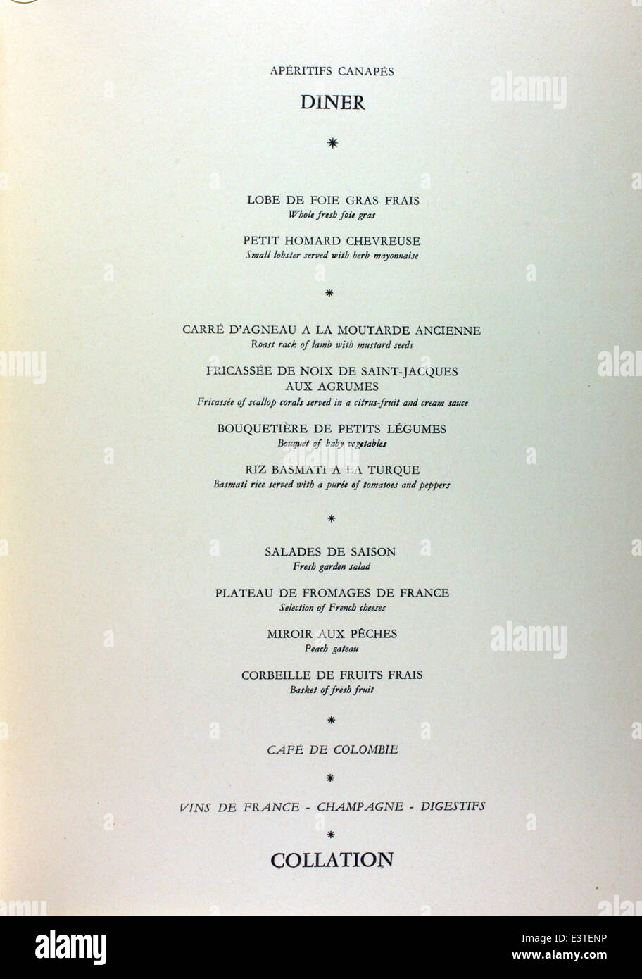 The Air France Menu Collection offers a glimpse into the airline's ...