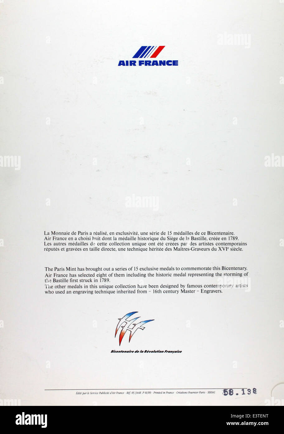 The Air France Menu Collection offers a glimpse into the airline's ...
