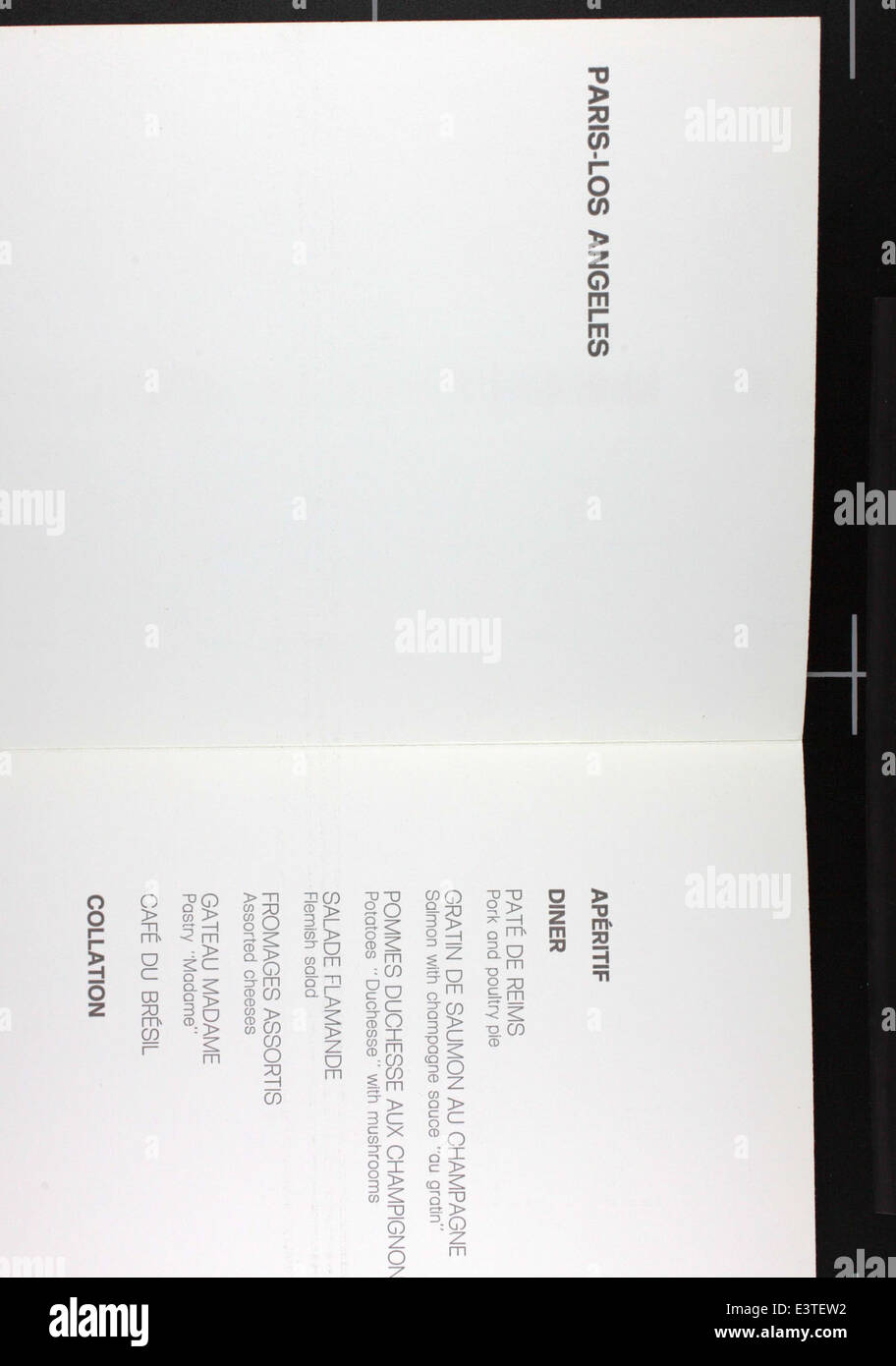 This collection of Air France menus from various decades offers a ...