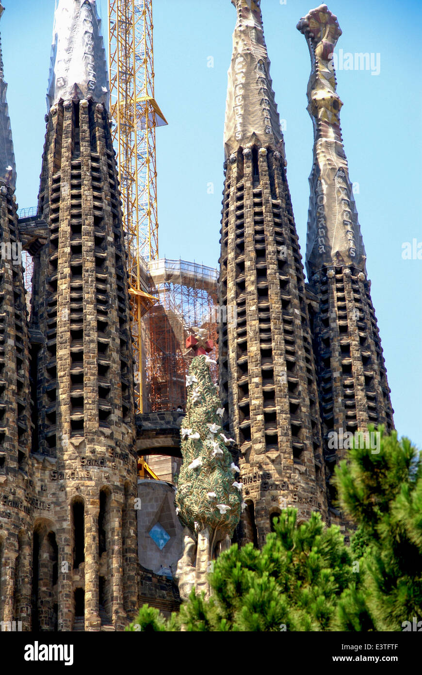 La Sagrada Familia, Roman Catholic basilica under construction in ...