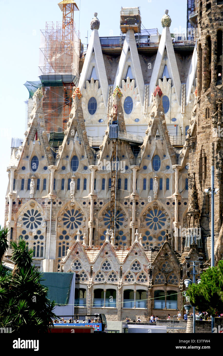 La Sagrada Familia, Roman Catholic basilica under construction in ...