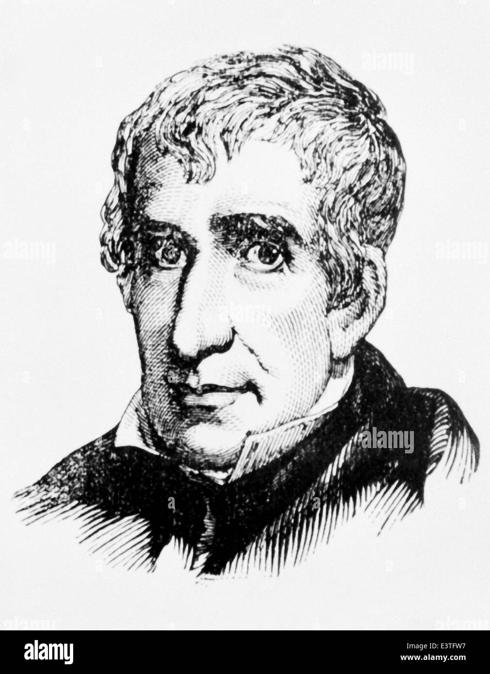 Vintage portrait of William H Harrison Stock Photo - Alamy