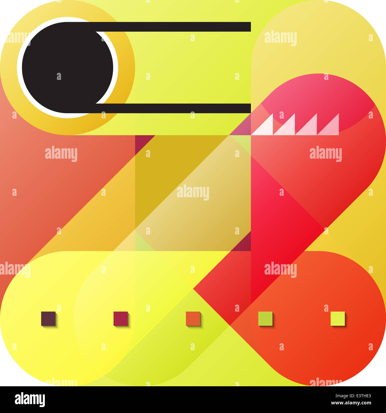 abstract geometric background with abstract heart Stock Photo - Alamy