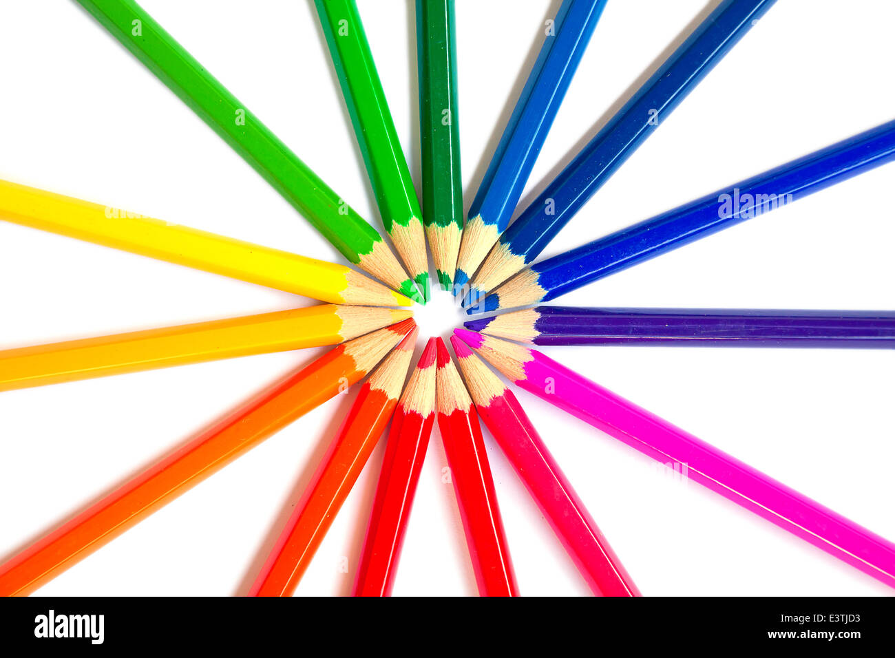 Collection of the colorful pencils Stock Photo - Alamy