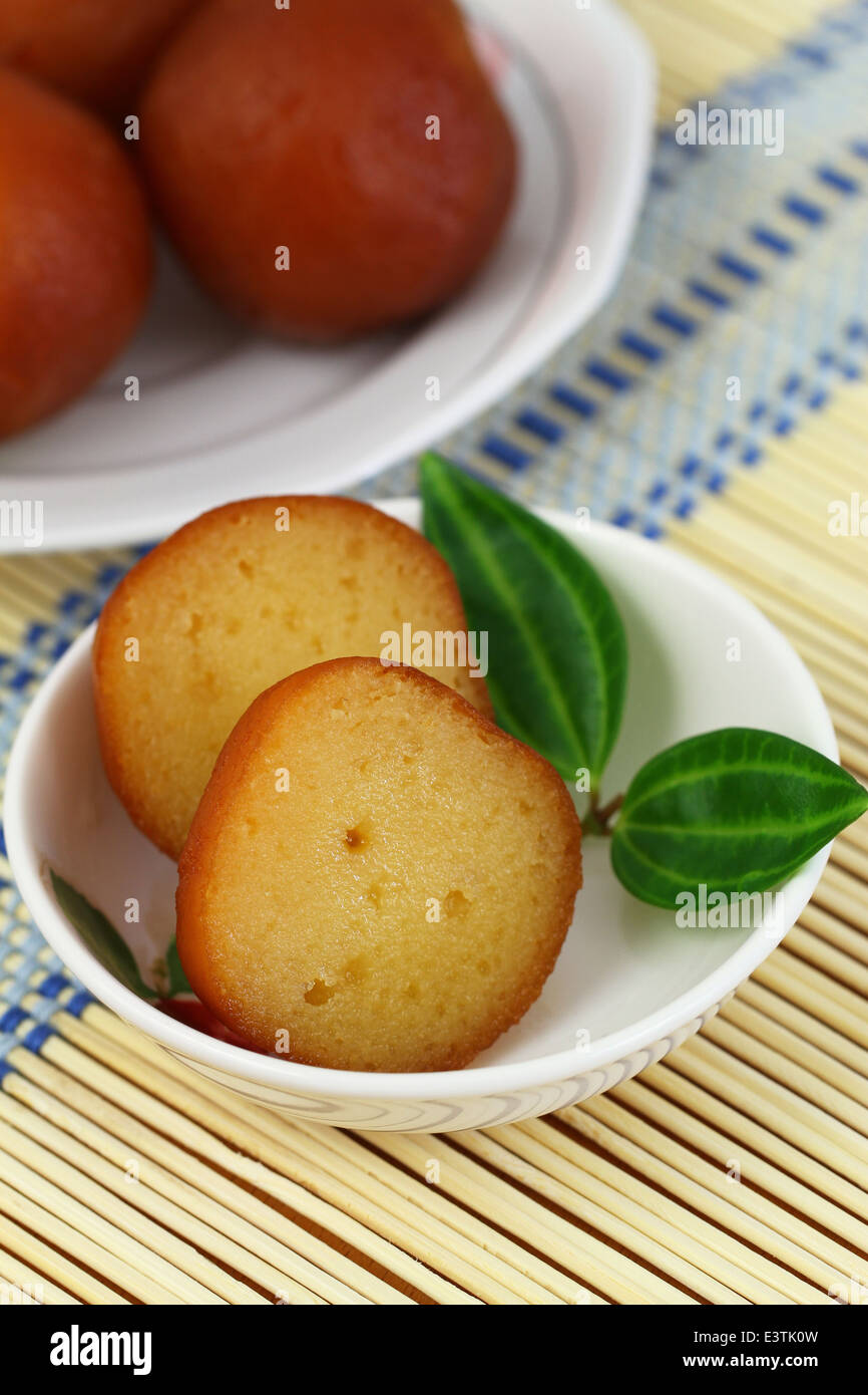 Gulab jamun dessert, closeup Stock Photo - Alamy