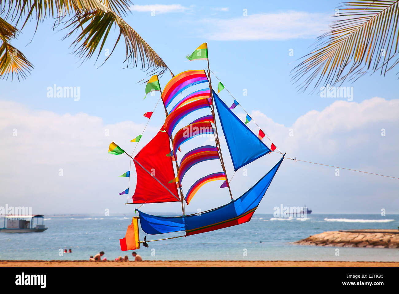 Traditional balinese kite in the sky Stock Photo - Alamy