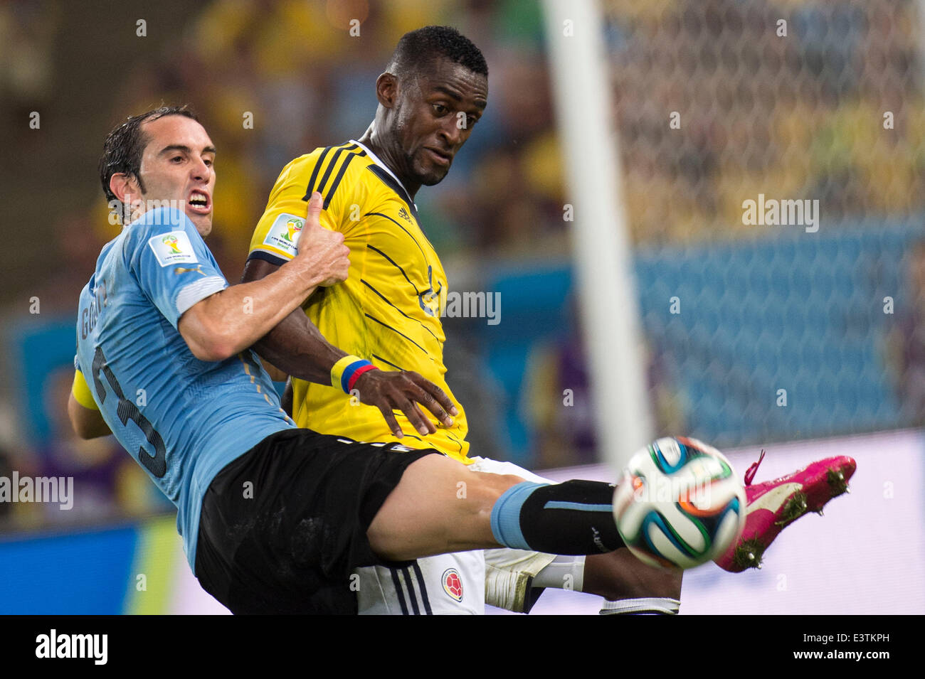 Diego Godin (URU), Jackson Martinez (COL), JUNE 28, 2014 - Football ...