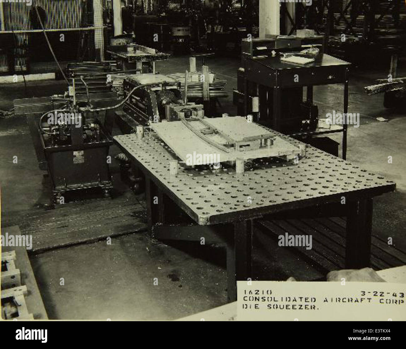 Factory scenes from the Consolidated/Convair aircraft factory in San ...
