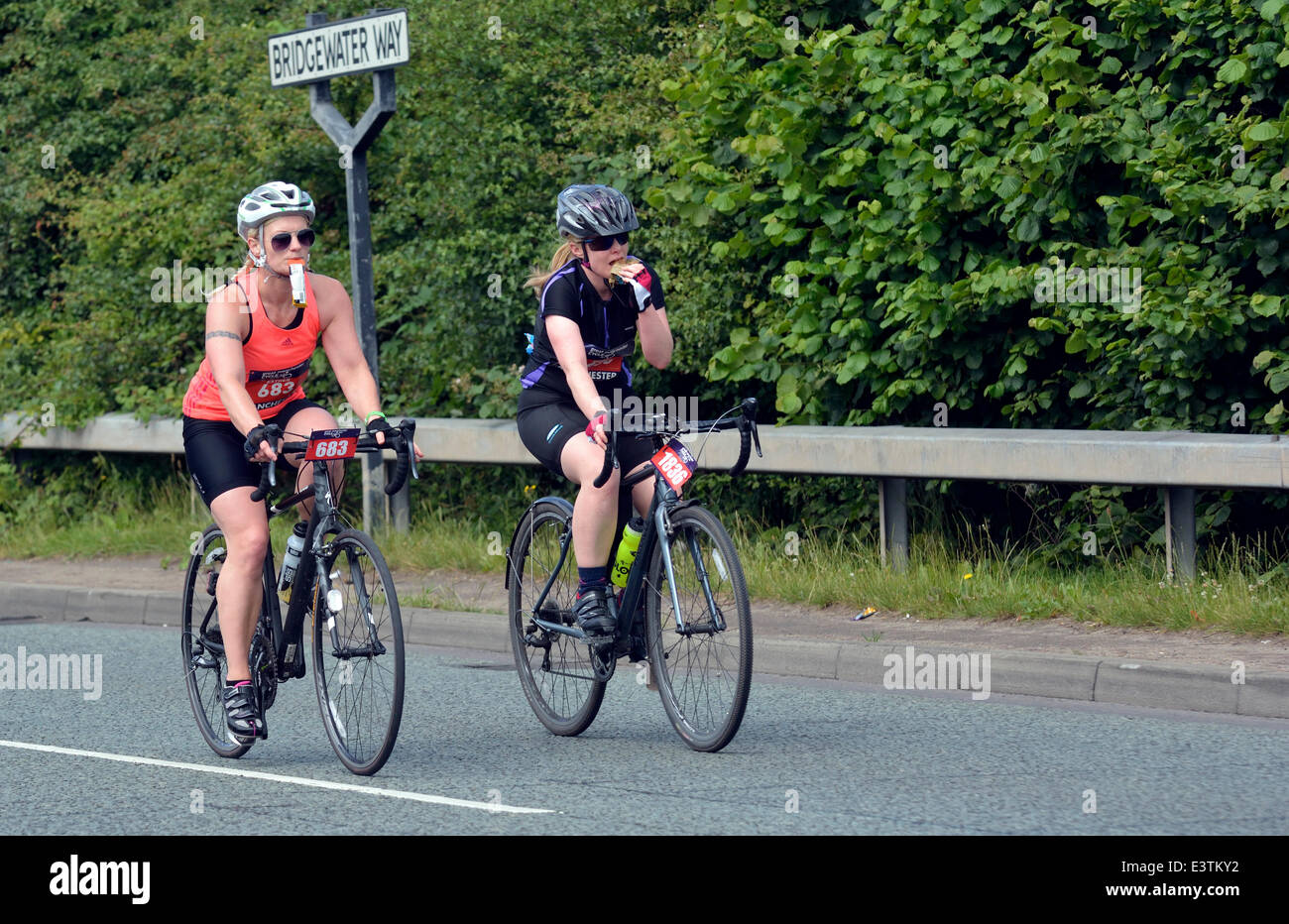Manchester, UK 29th June 2014 Thousands of cyclists take part in the ...