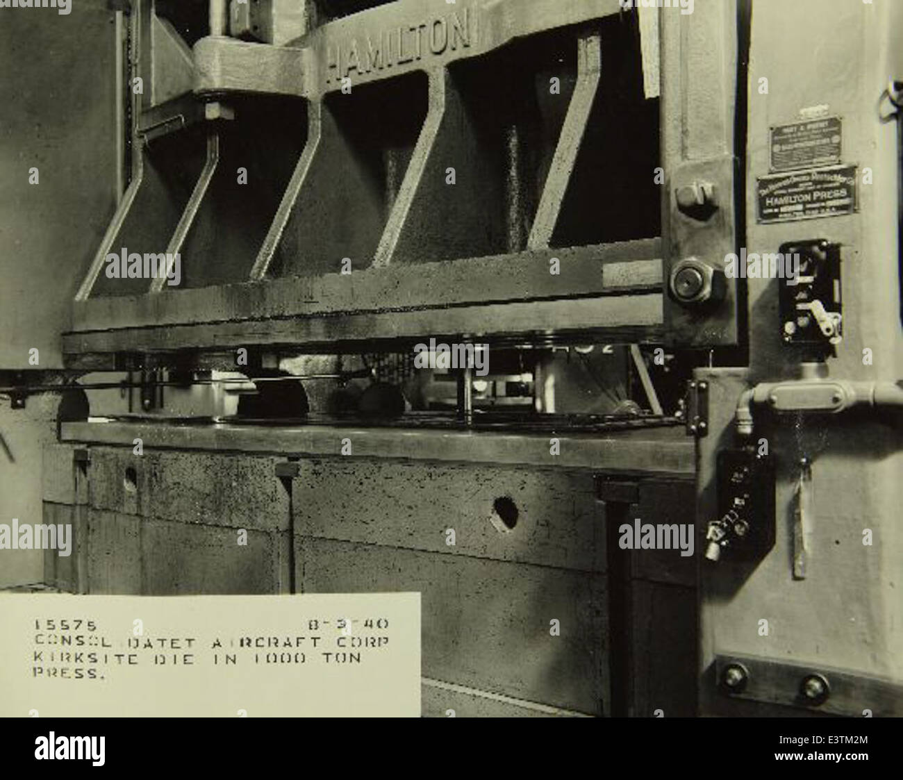 This image shows factory scenes from the Consolidated/Convair Aircraft ...