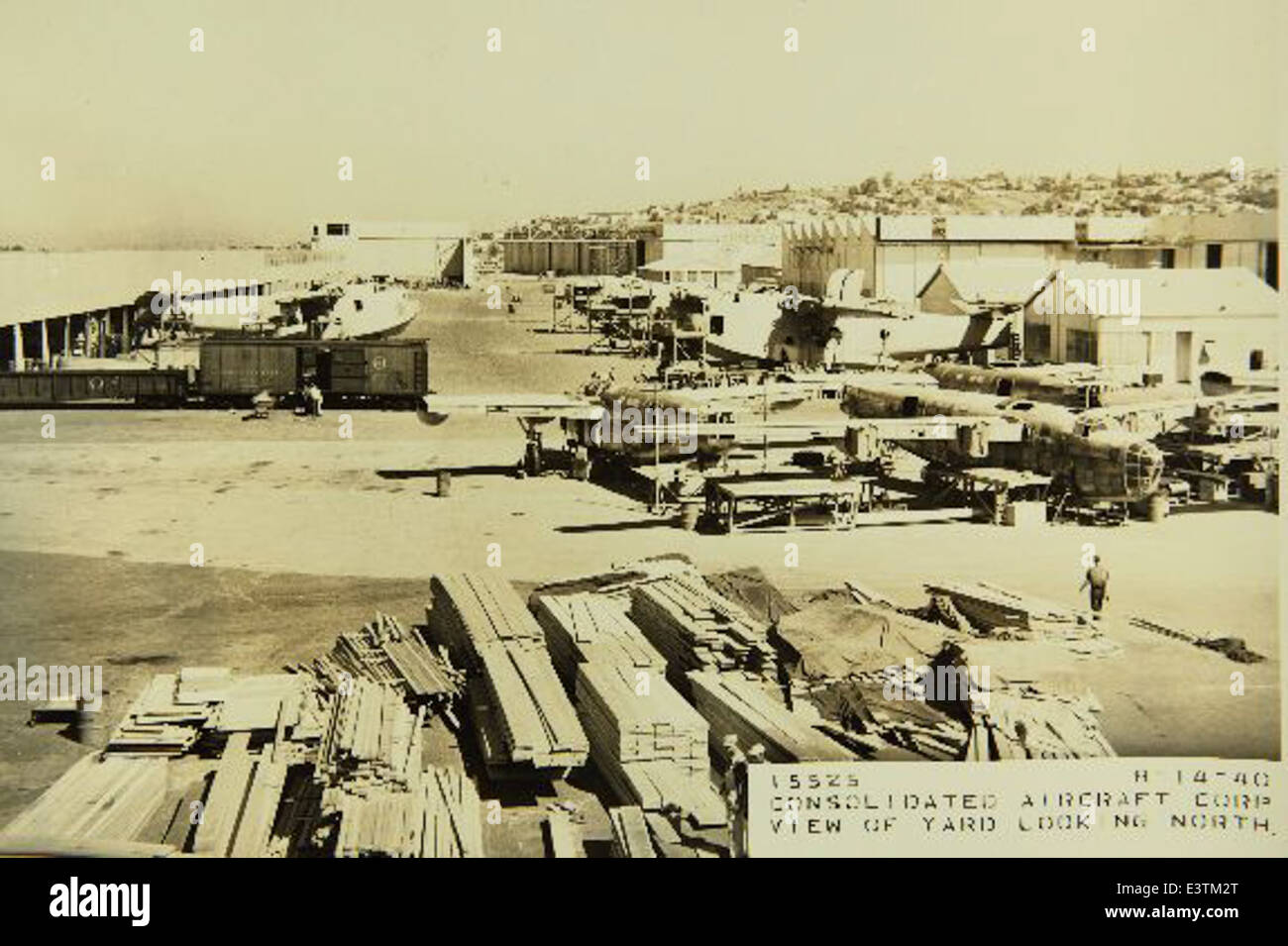 This image from the Consolidated/Convair Aircraft Factory in San Diego ...