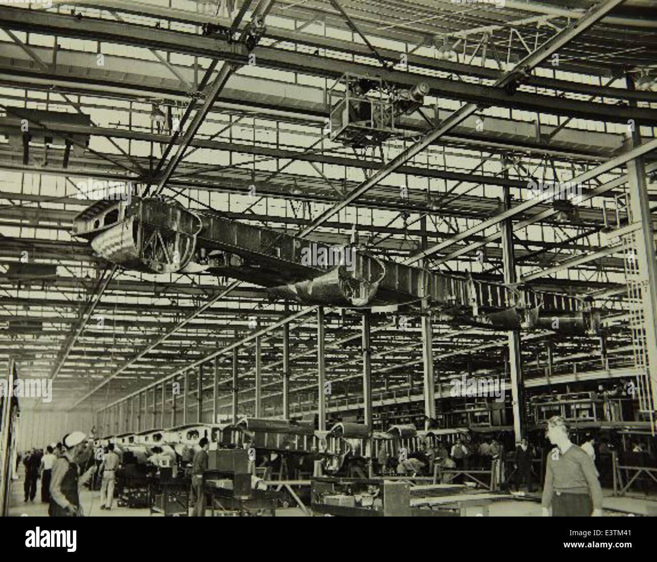 This image shows the construction of the administration building at the ...