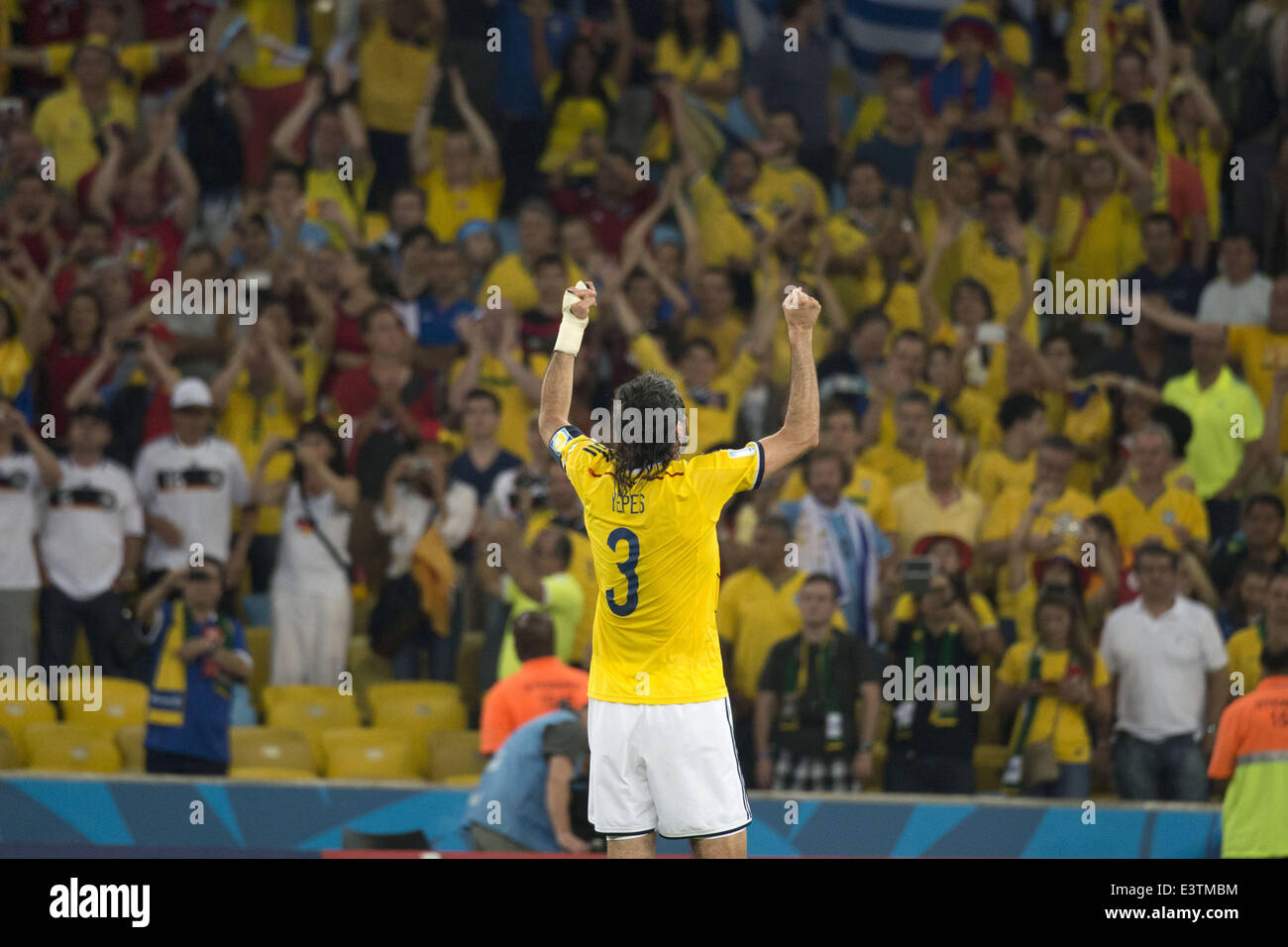 Rio de Janeiro, Brazil. 28th June, 2014. Mario Yepes (COL) Football ...