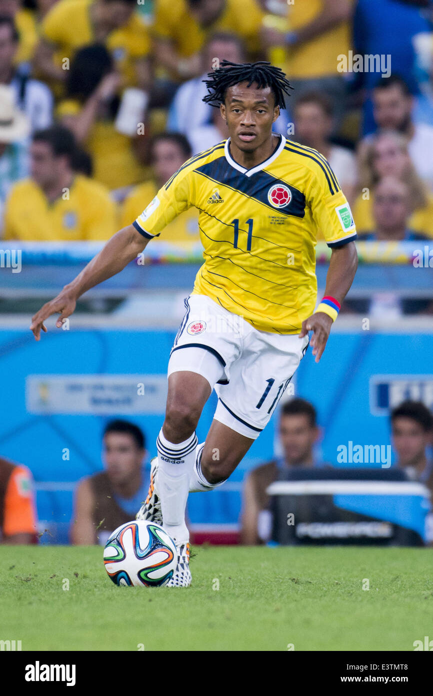 Rio de Janeiro, Brazil. 28th June, 2014. Juan Cuadrado (COL) Football ...