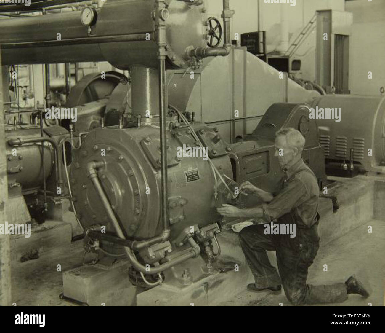 This image shows the introduction of a new air compressor at the ...