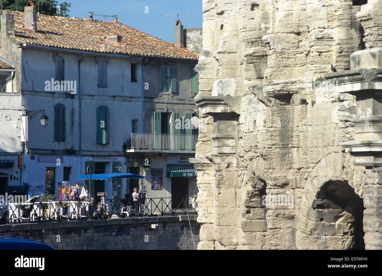 Les Arenes, the Roman arena and amphitheater in Arles, Provence, France ...