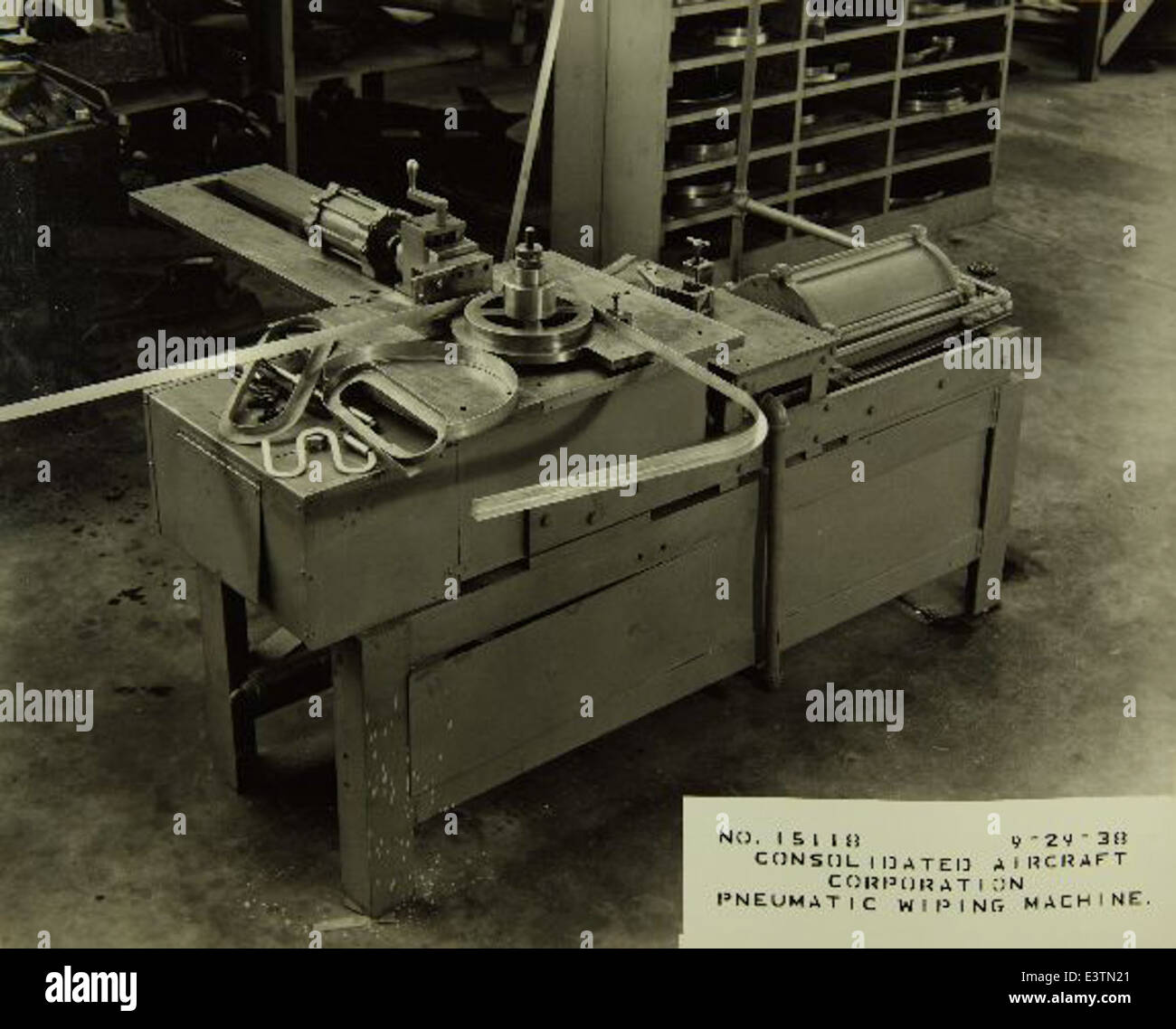 This image depicts the wiping machine used in the Consolidated/Convair ...