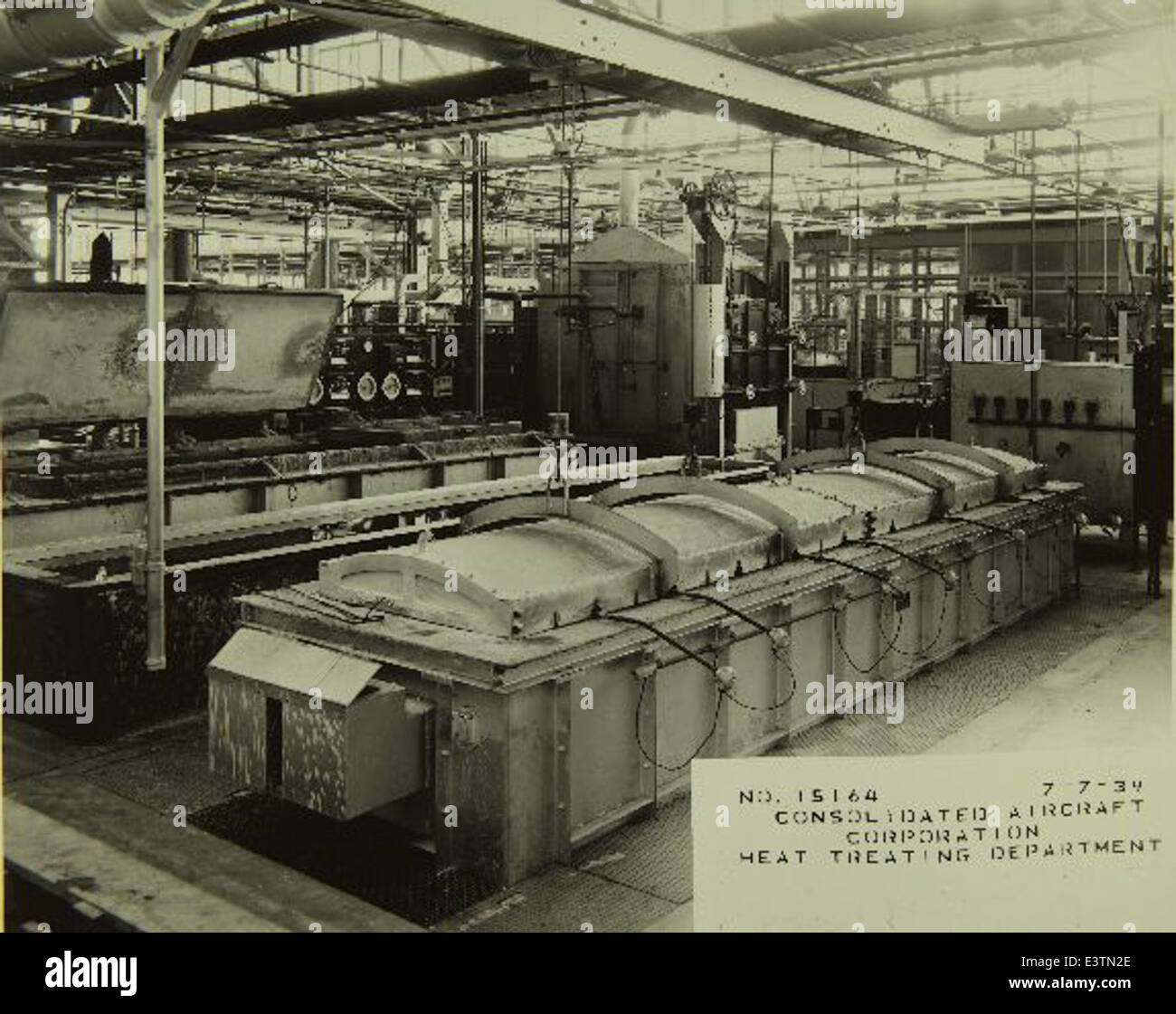 The interior of the Consolidated/Convair Aircraft Factory in San Diego ...