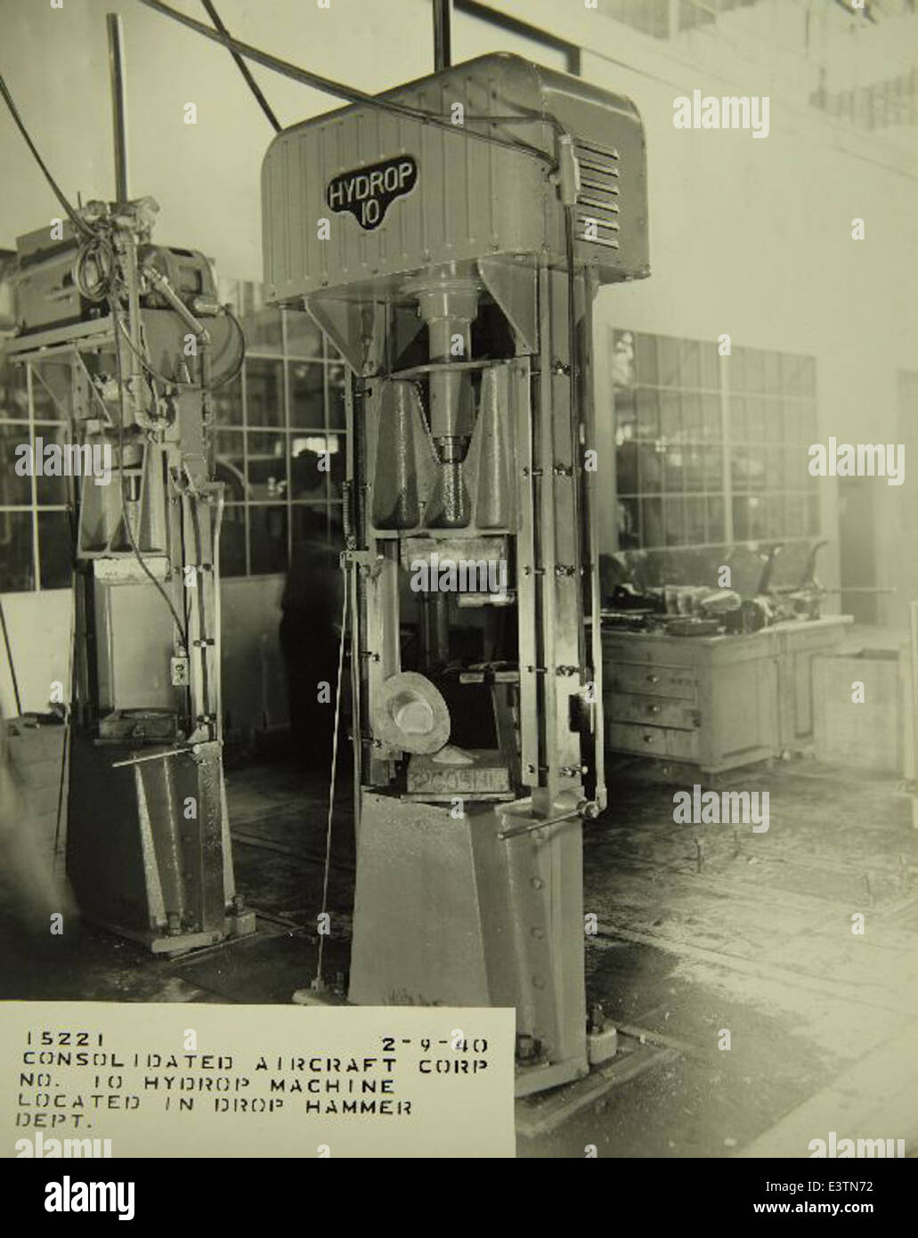 The interior of the Consolidated/Convair aircraft factory in San Diego ...