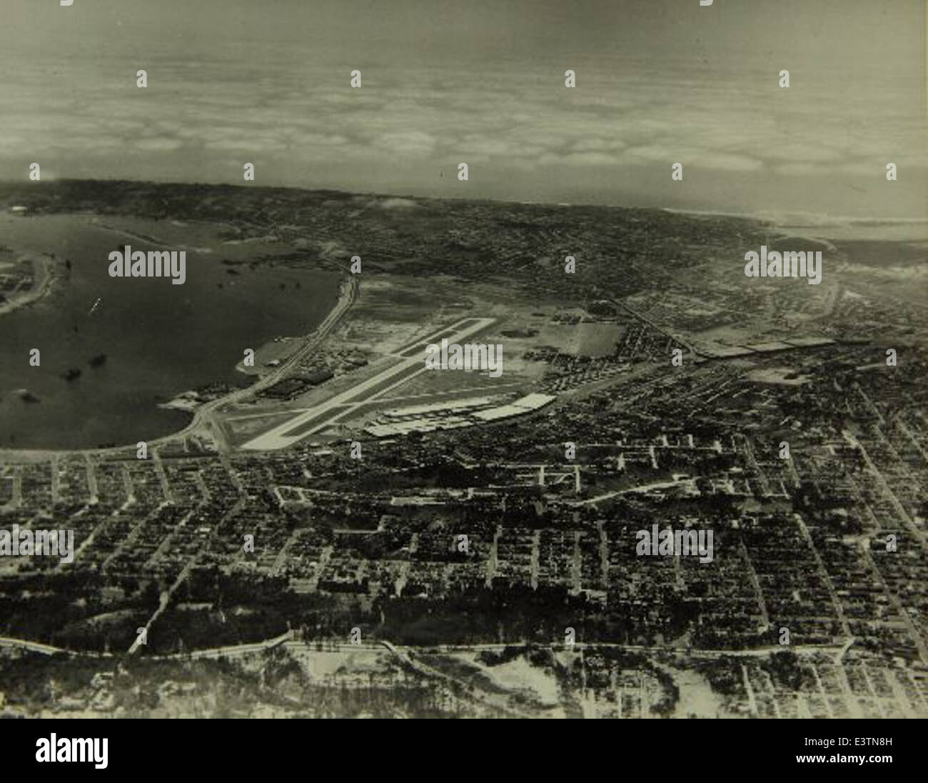 This aerial view of the Consolidated/Convair Aircraft Factory at ...