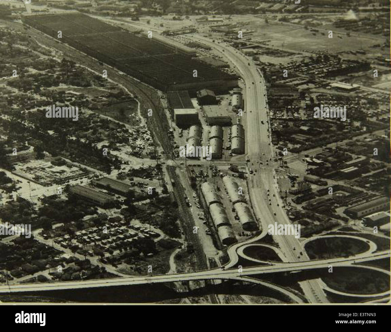 This aerial image showcases the Consolidated/Convair Aircraft Factory ...