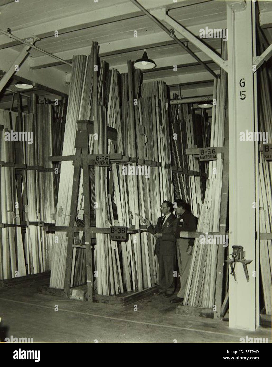 This photo shows the Consolidated/Convair Aircraft Factory in San Diego ...