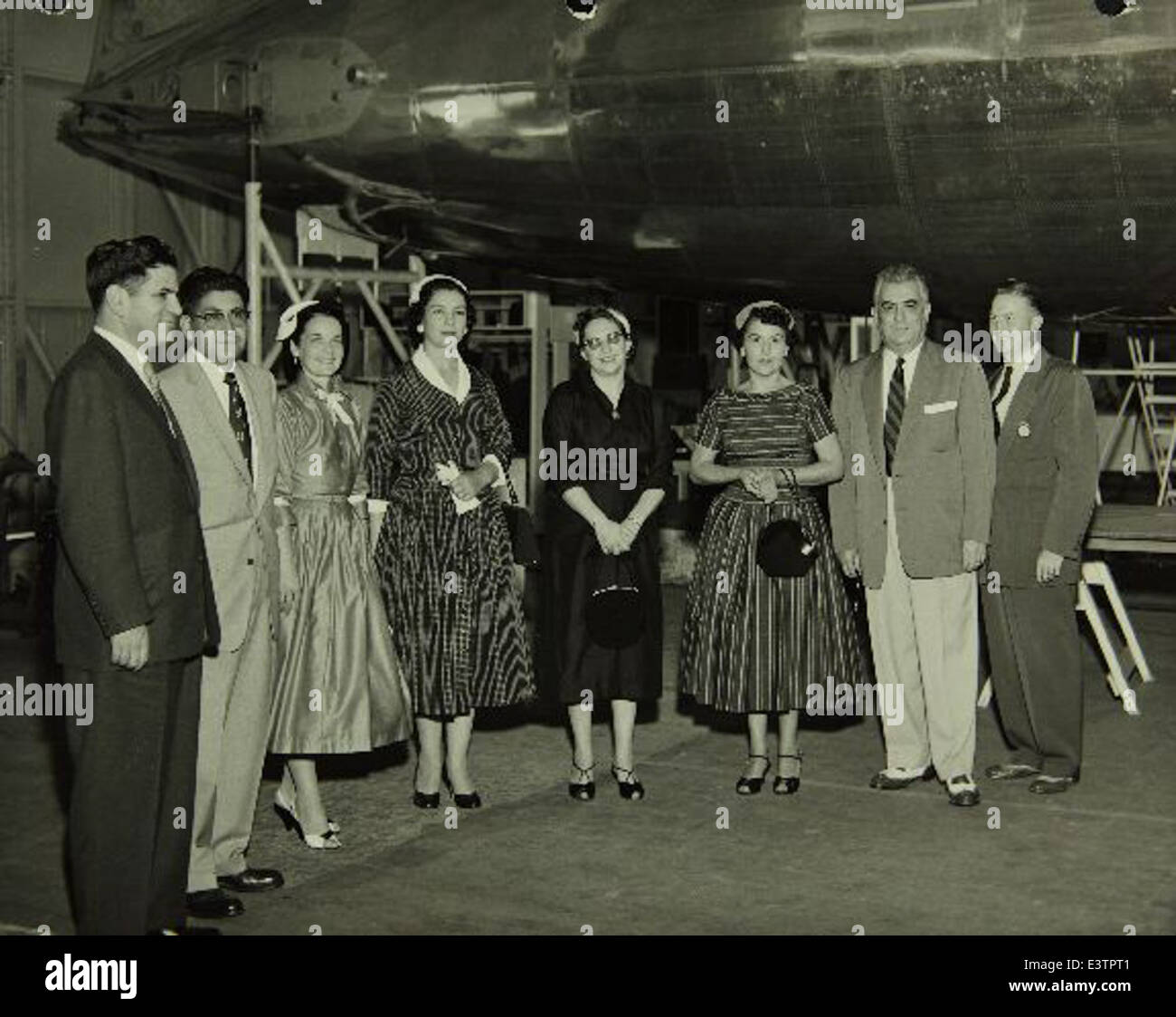 This image captures Mexican visitors touring the Consolidated/Convair ...