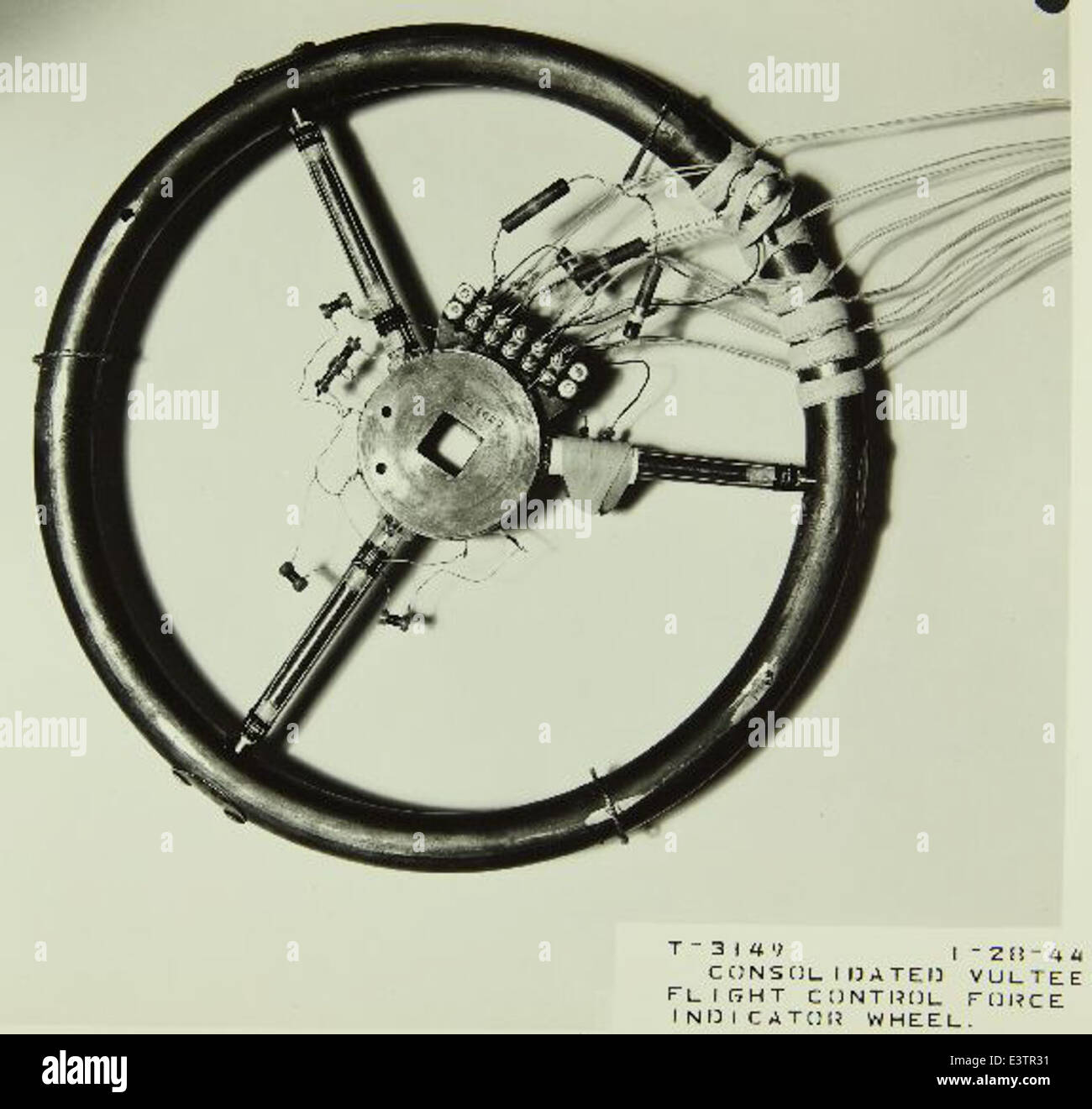 This image shows the flight testing equipment at the Consolidated ...