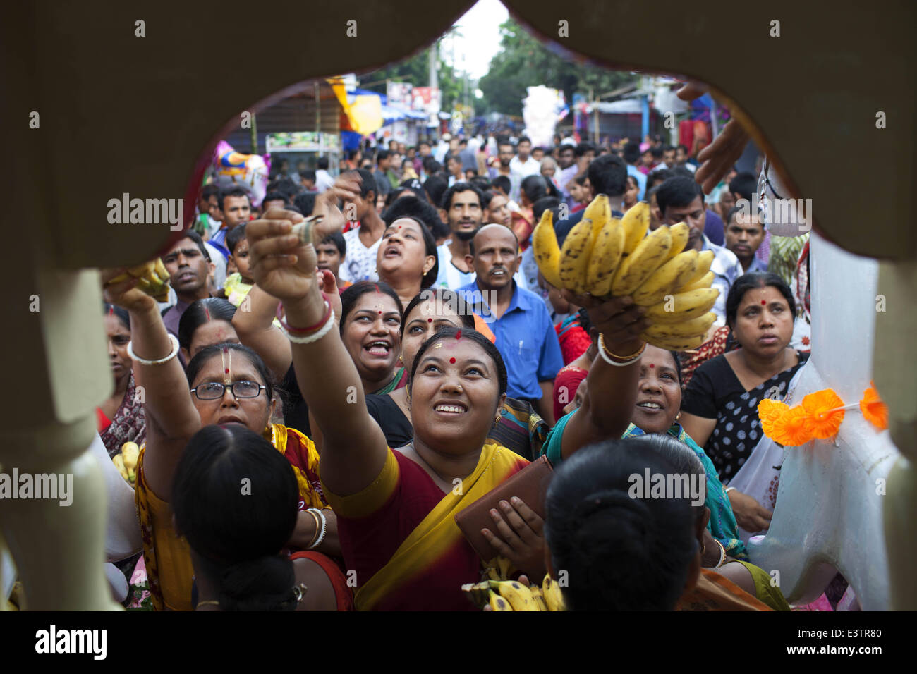 Bangladeshi Hindu devotees participate in the Rath Yatra, or Chariot ...