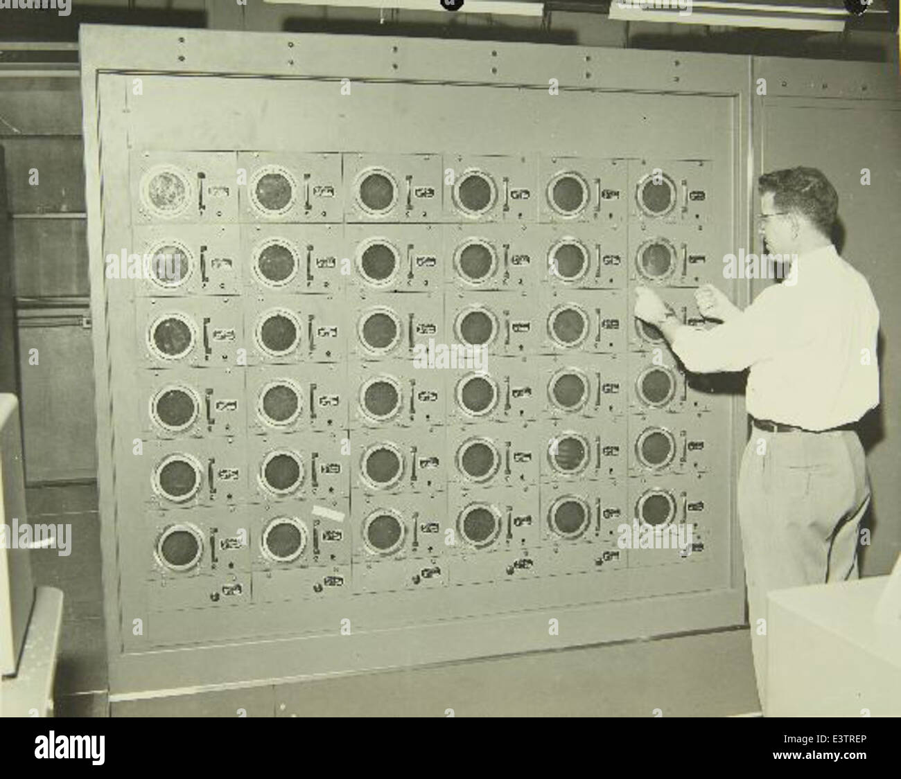 This image shows a Remington Rand computer used at the Consolidated ...