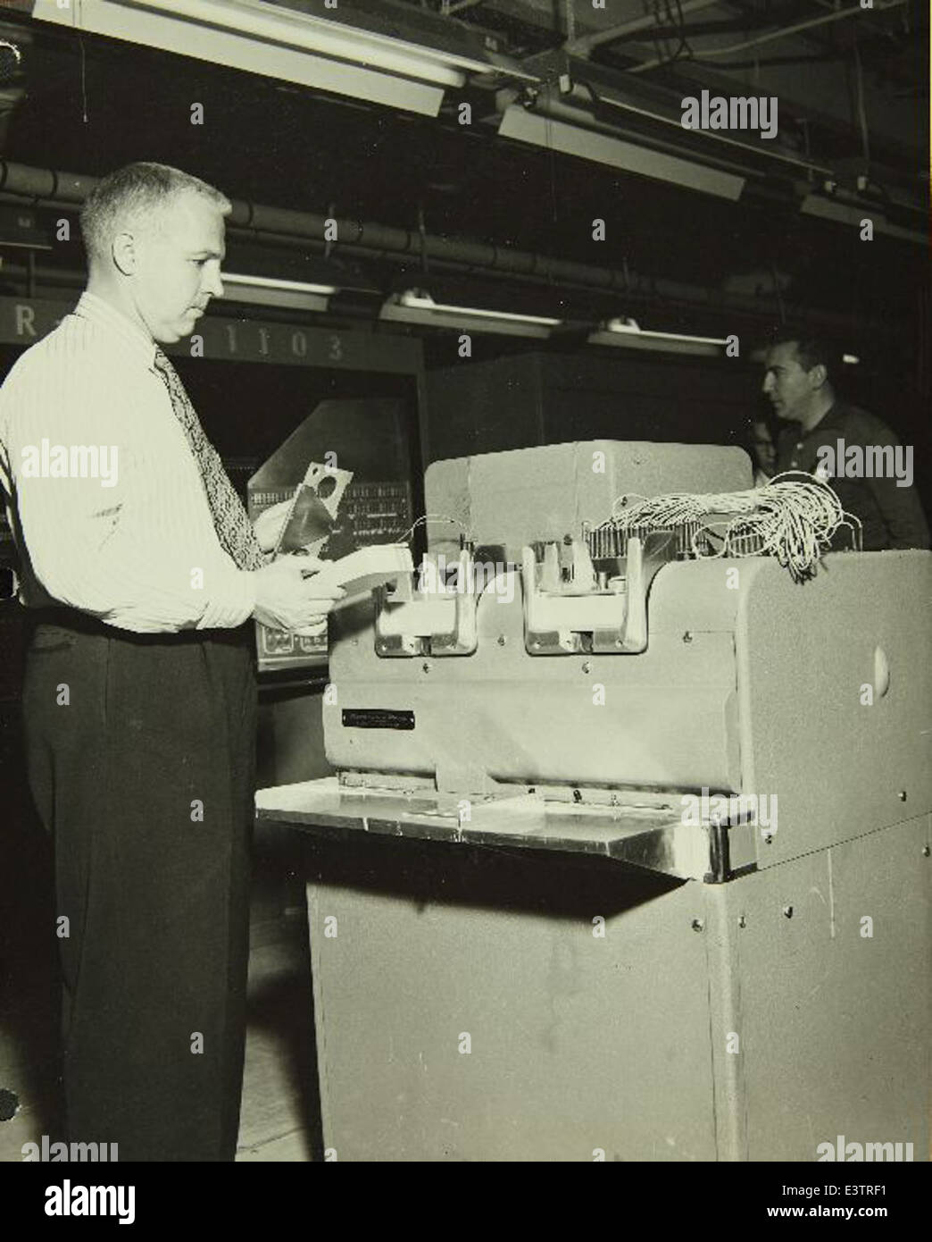 This image features a Remington Rand computer used at the Consolidated ...