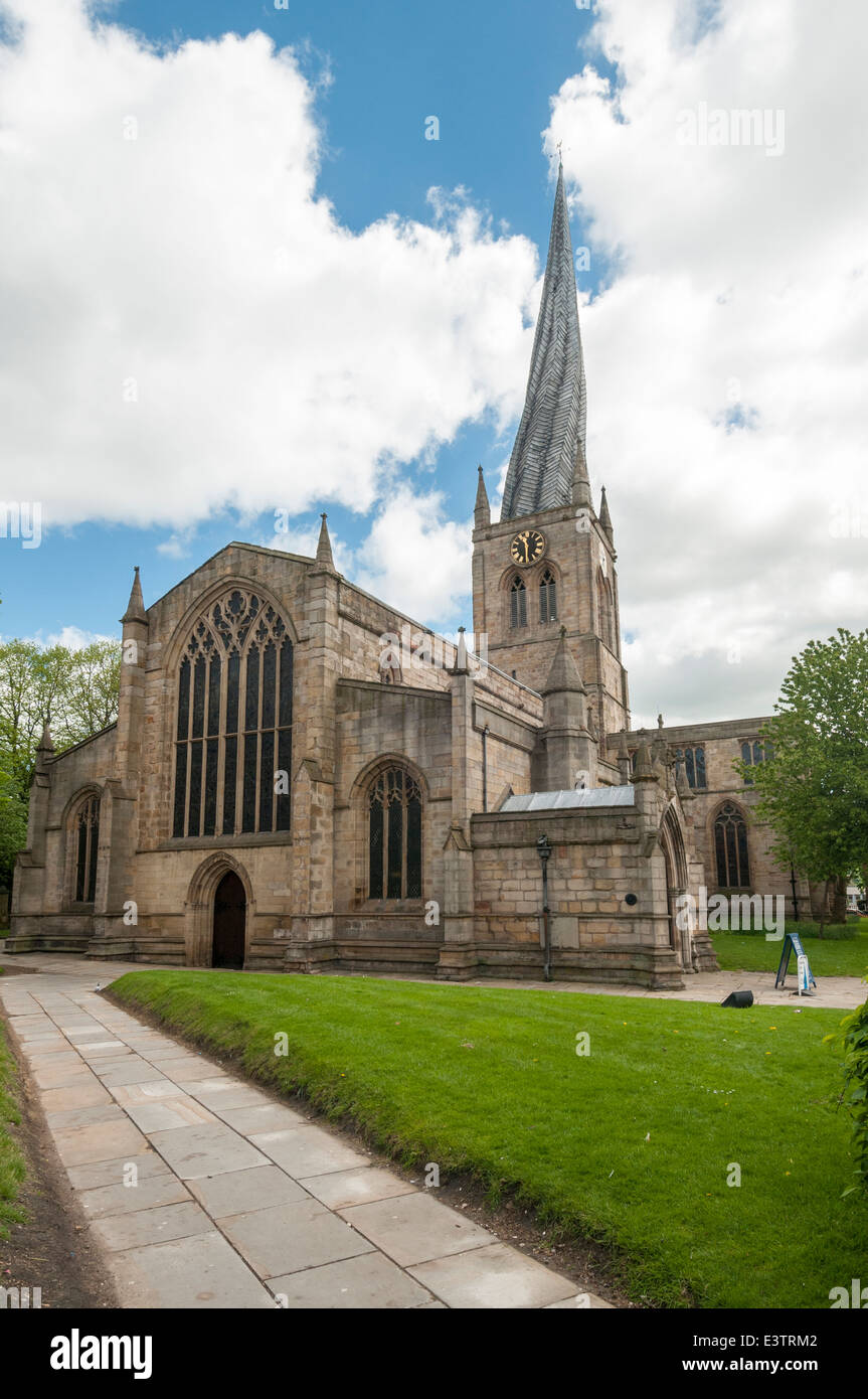 St Mary and All Saints, the Crooked Spire Church in Chesterfield ...