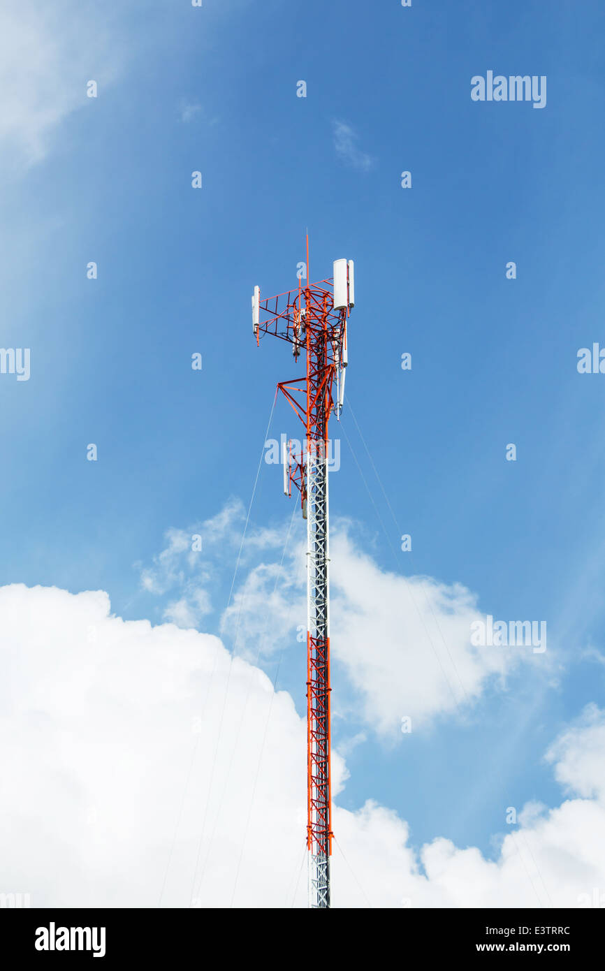 Mobile communication tower Stock Photo - Alamy