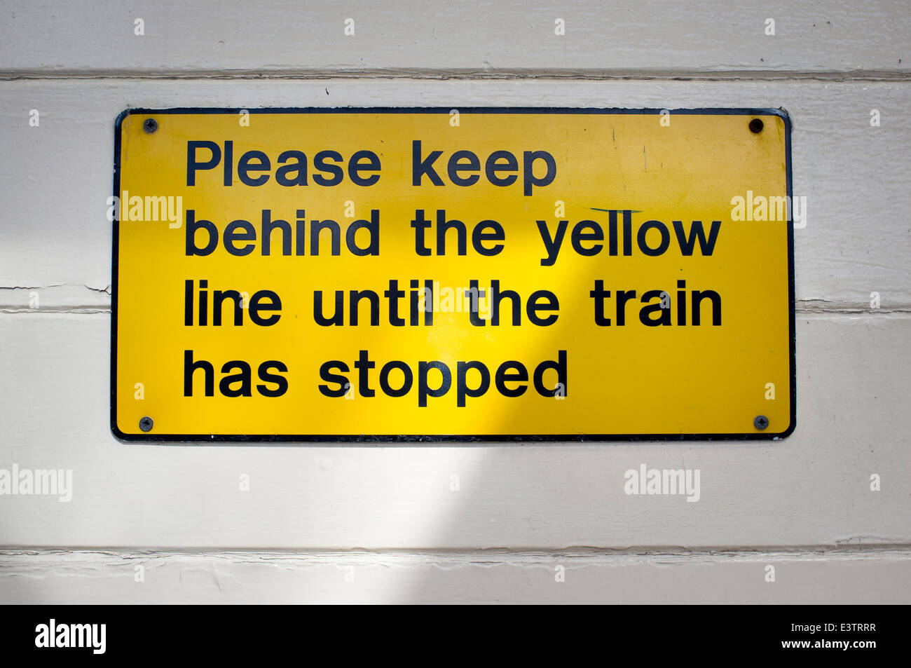 Keep behind the yellow line hi-res stock photography and images - Alamy