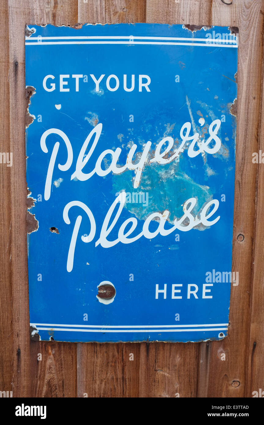 Enamel sign hi-res stock photography and images - Alamy