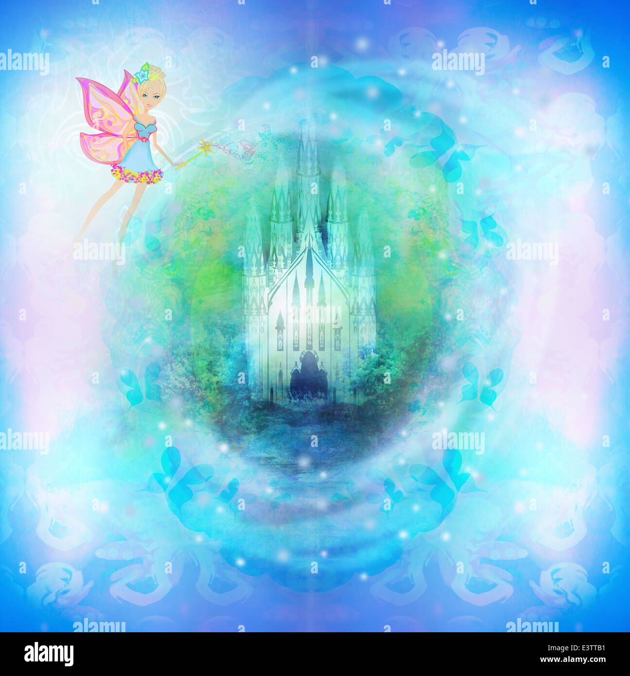 Magic Fairy Tale Princess Castle Stock Photo - Alamy