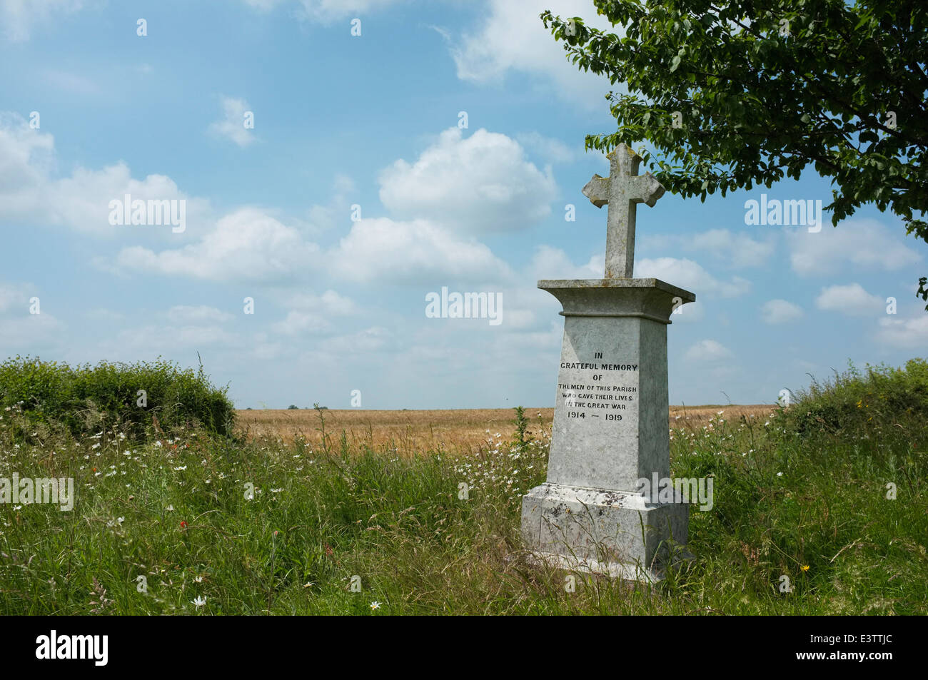 Village war memorial, Little Snoring, Norfolk, England Stock Photo - Alamy