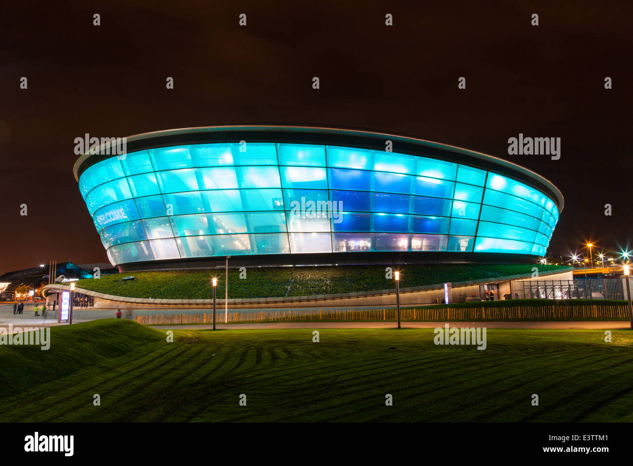 Glasgow Hydro at night Stock Photo - Alamy