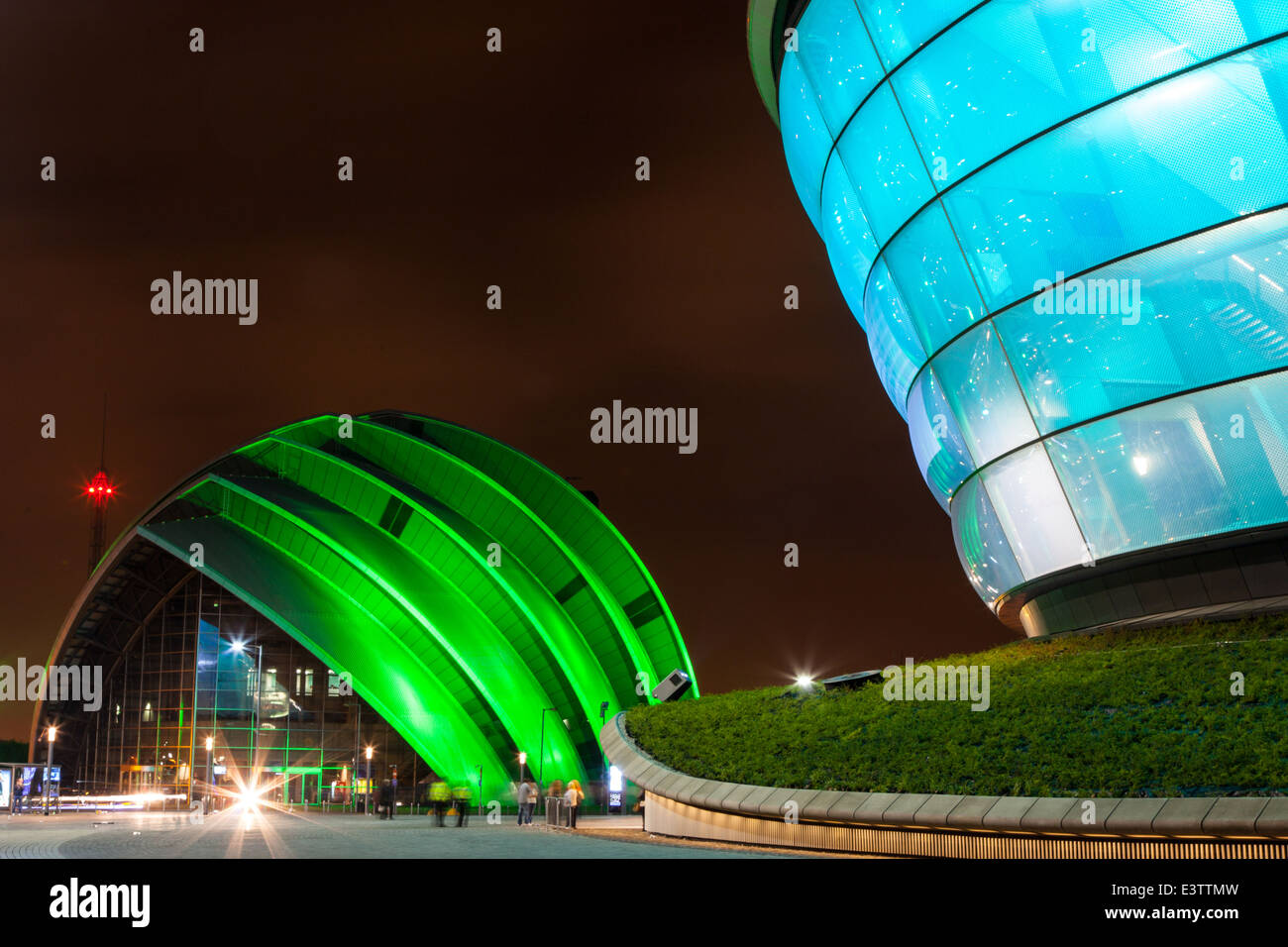 Glasgow Hydro at night Stock Photo - Alamy