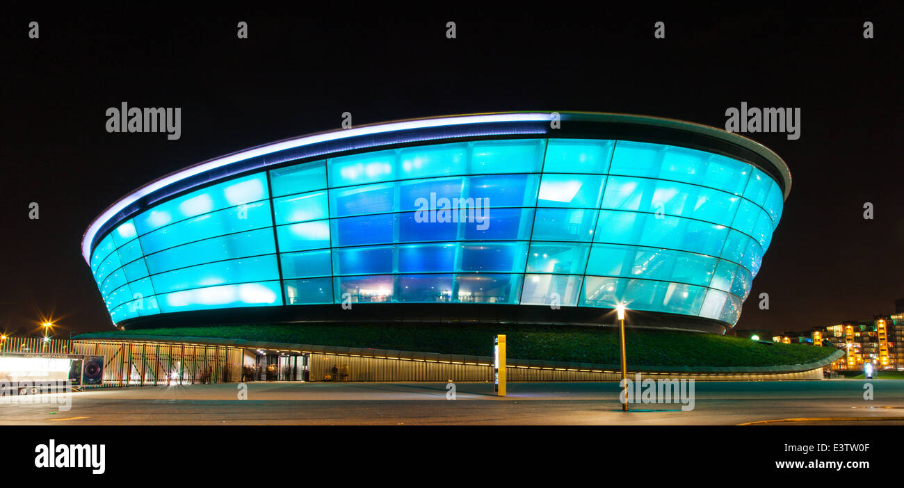 Glasgow Hydro at night Stock Photo - Alamy