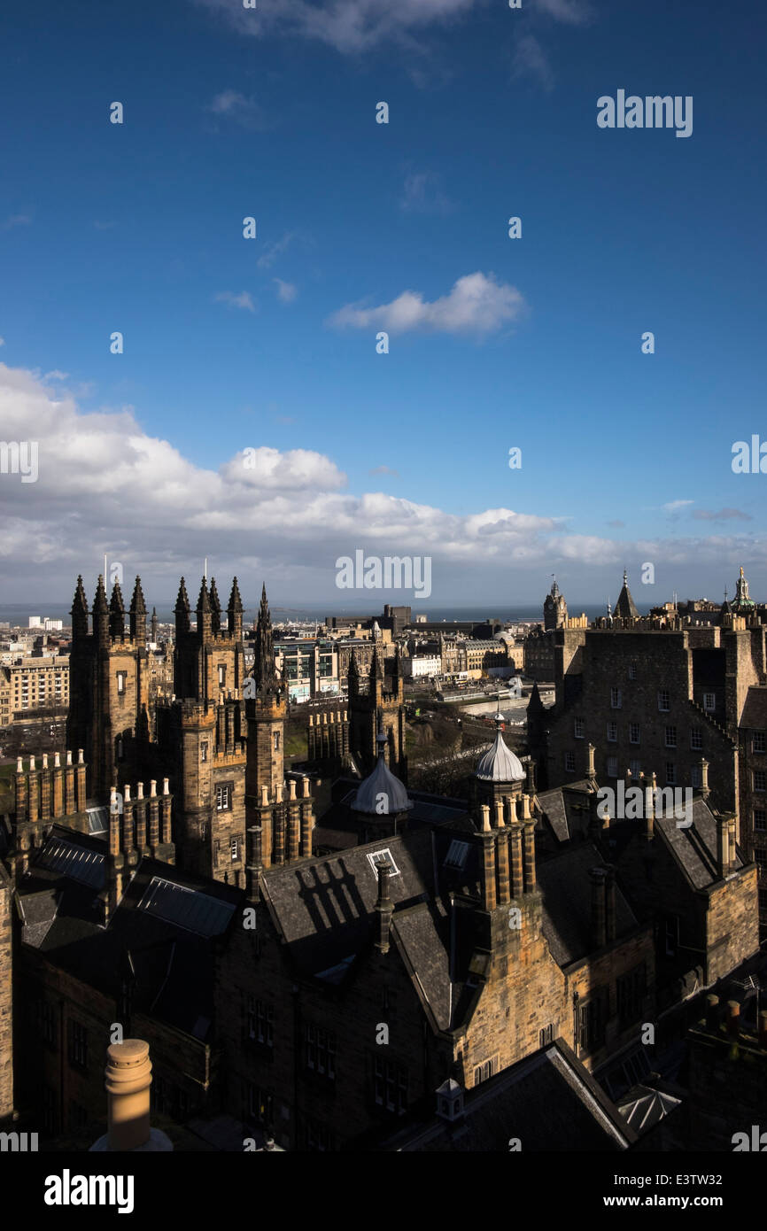 Edinburgh's city view from above Stock Photo - Alamy