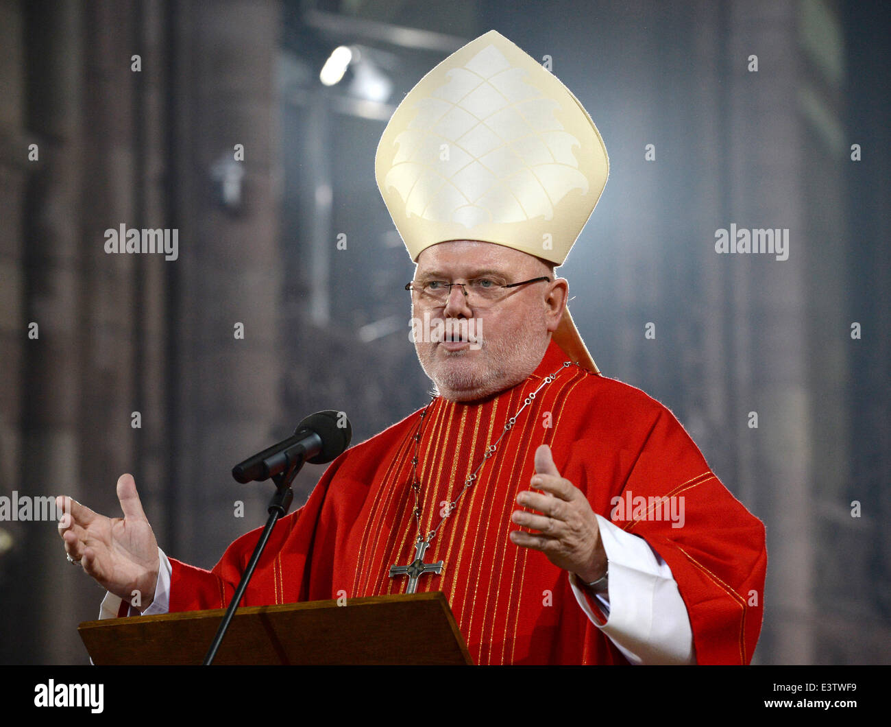 The chairman of the German Conference of Bishops, Cardinal Reinhard ...