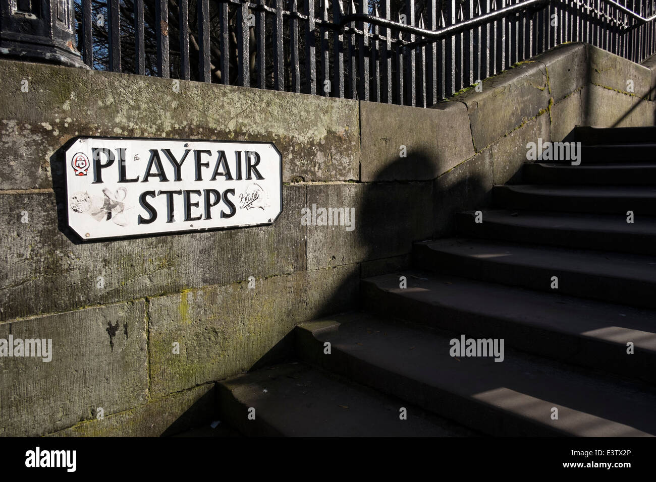 Edinburgh city playfair steps in hi-res stock photography and images ...