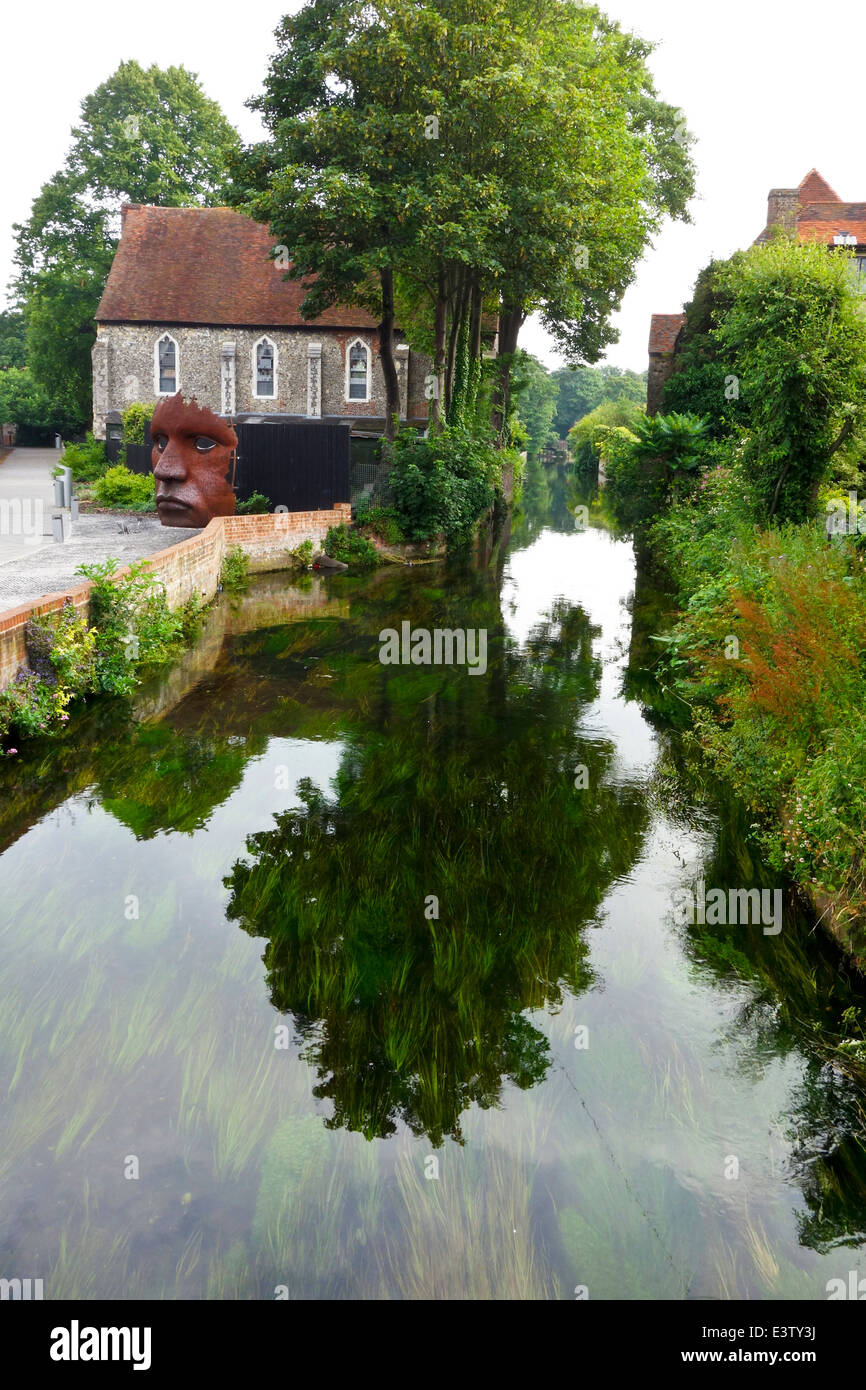 Great Stour river the Friars Canterbury Stock Photo - Alamy