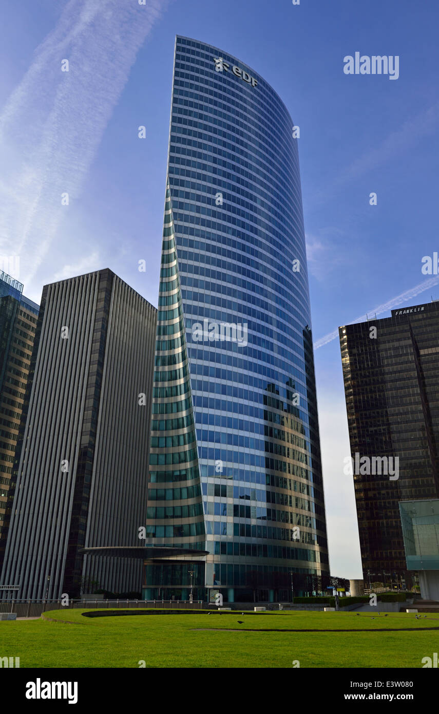 EDF Tower, La Défense, Hauts-de-Seine, Puteaux, Paris, France Stock ...