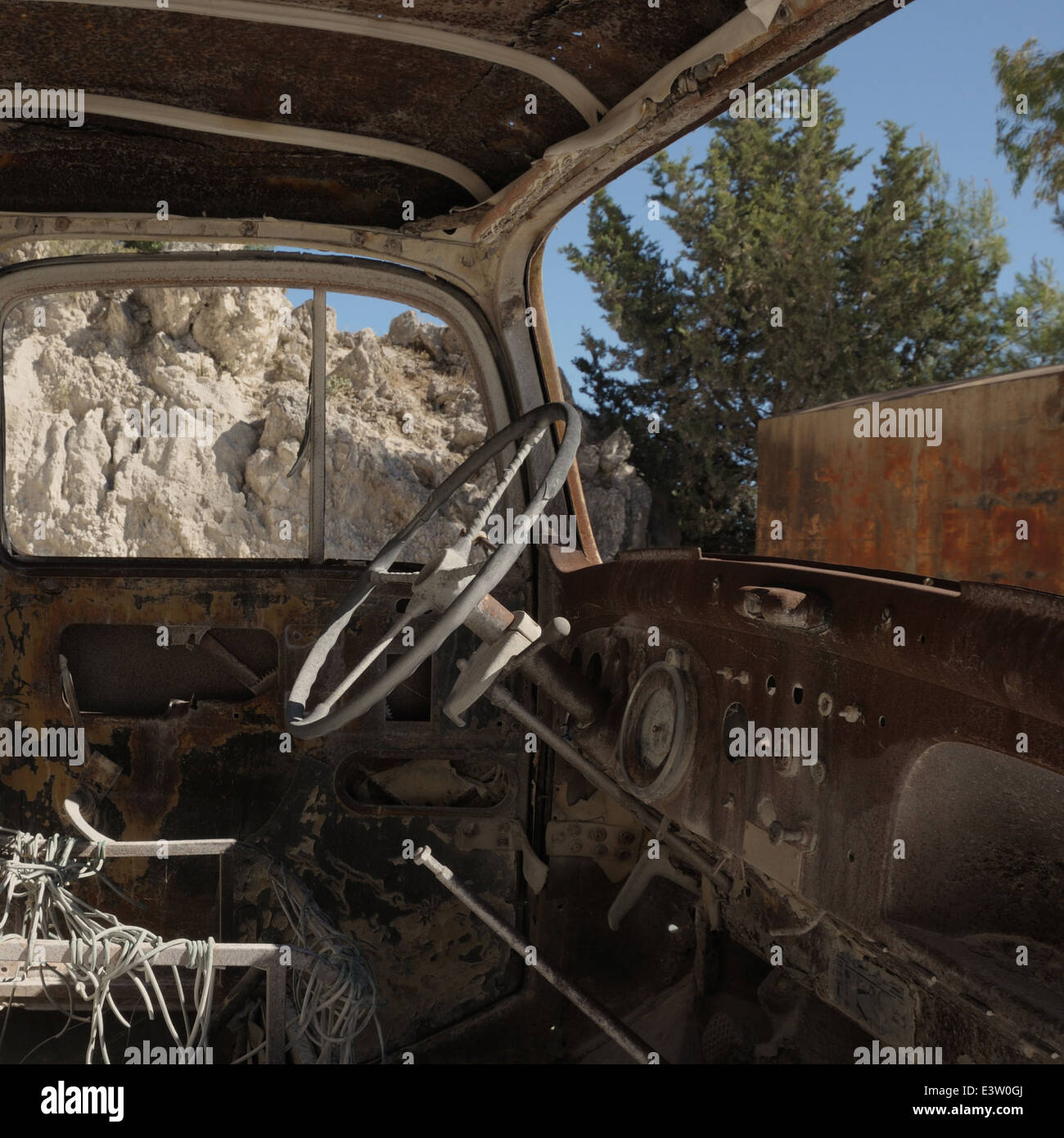 Interior abandoned car scrap hi-res stock photography and images - Alamy