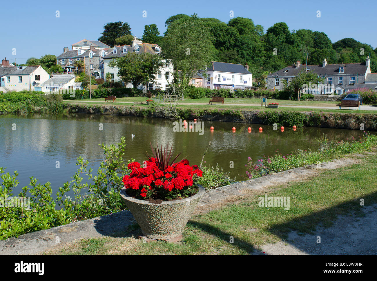 Pentewan village, cornwall, uk Stock Photo - Alamy