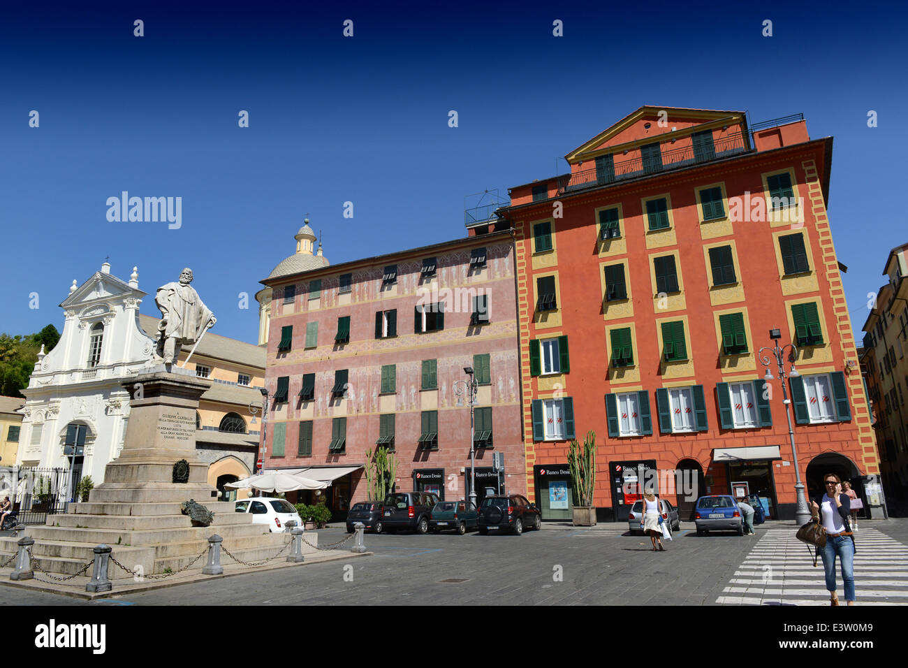 Chiavari Italy Piazza Garibaldi Stock Photo - Alamy